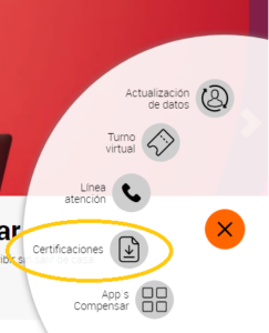 Compensar EPS Certificado de afiliación - Trámites y Diligencias